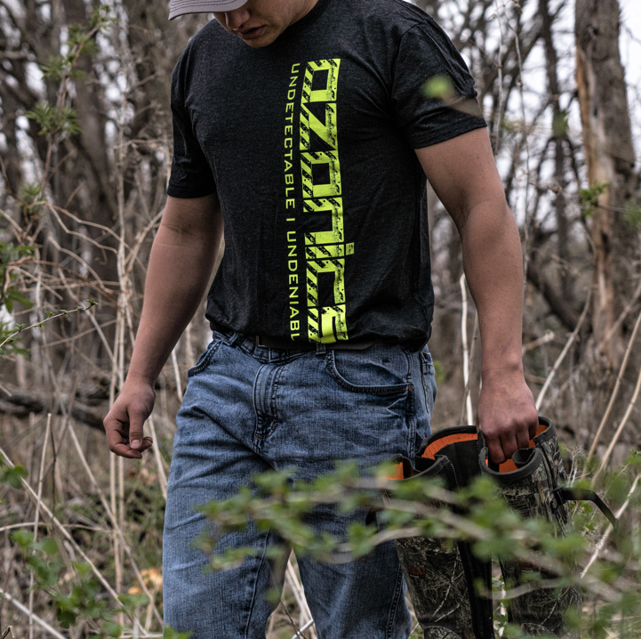 Vertical Logo T-Shirt - Ozonics Hunting